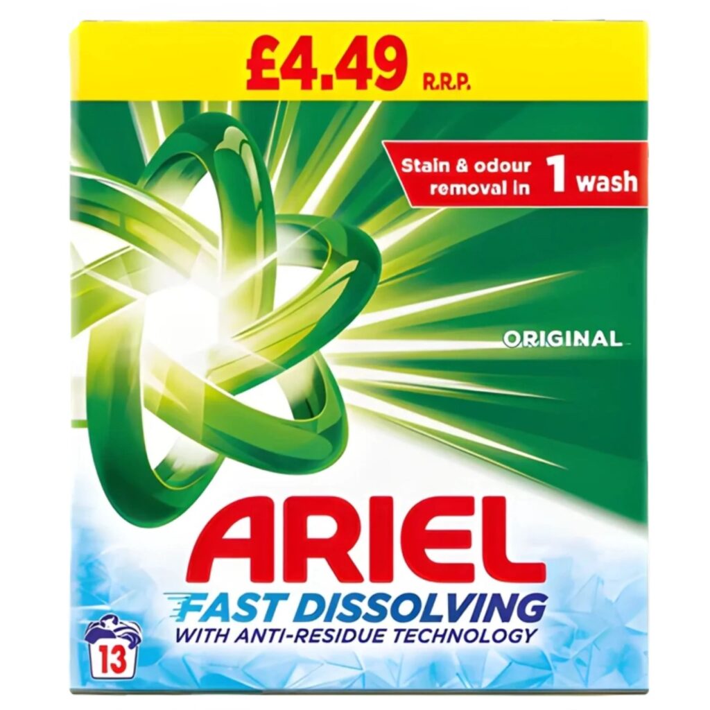2 x Ariel Washing Powder Original 715g, 13 Washes, For Cleaner Clothes ...